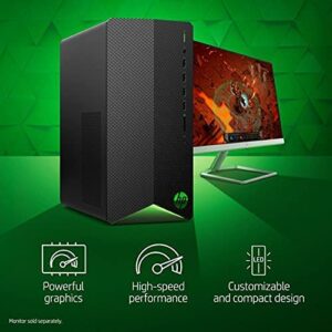 HP Pavilion Gaming Desktop Computer AMD 6-Core Ryzen 5 5600G Processor 8GB RAM 256GB SSD AMD Radeon RX5500 4 GB Win 10 Home, Black (Renewed)