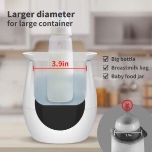 Baby Bottle Warmer for Breastmilk | Fast Water Warmer for Baby Formula | Easy-to-use Portable Bottle Warmer | BOLOLO Baby Water Warmer with Precise Temperature Control, Large Diameter, BPA-Free