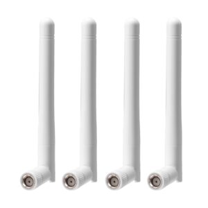 bingfu external wifi antenna rp-sma 2.4ghz 5ghz 5.8ghz 3dbi dual band wireless antennas replacement (4-pack) for wifi router security ip camera access point usb wifi adapter antennae