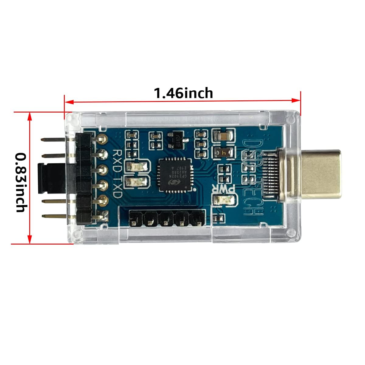 DSD TECH SH-U09B3 USB Type C to TTL Serial Adapter with CP2102N Chip