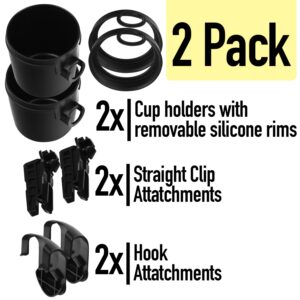 Mission Automotive [2 Pack] Mission Automotive Car Seat Cup Holder Intended for Britax ClickTight & Non-ClickTight Convertible Car Seats - Car Seat Cup Holders for Your Child's Car Seat -Attachment