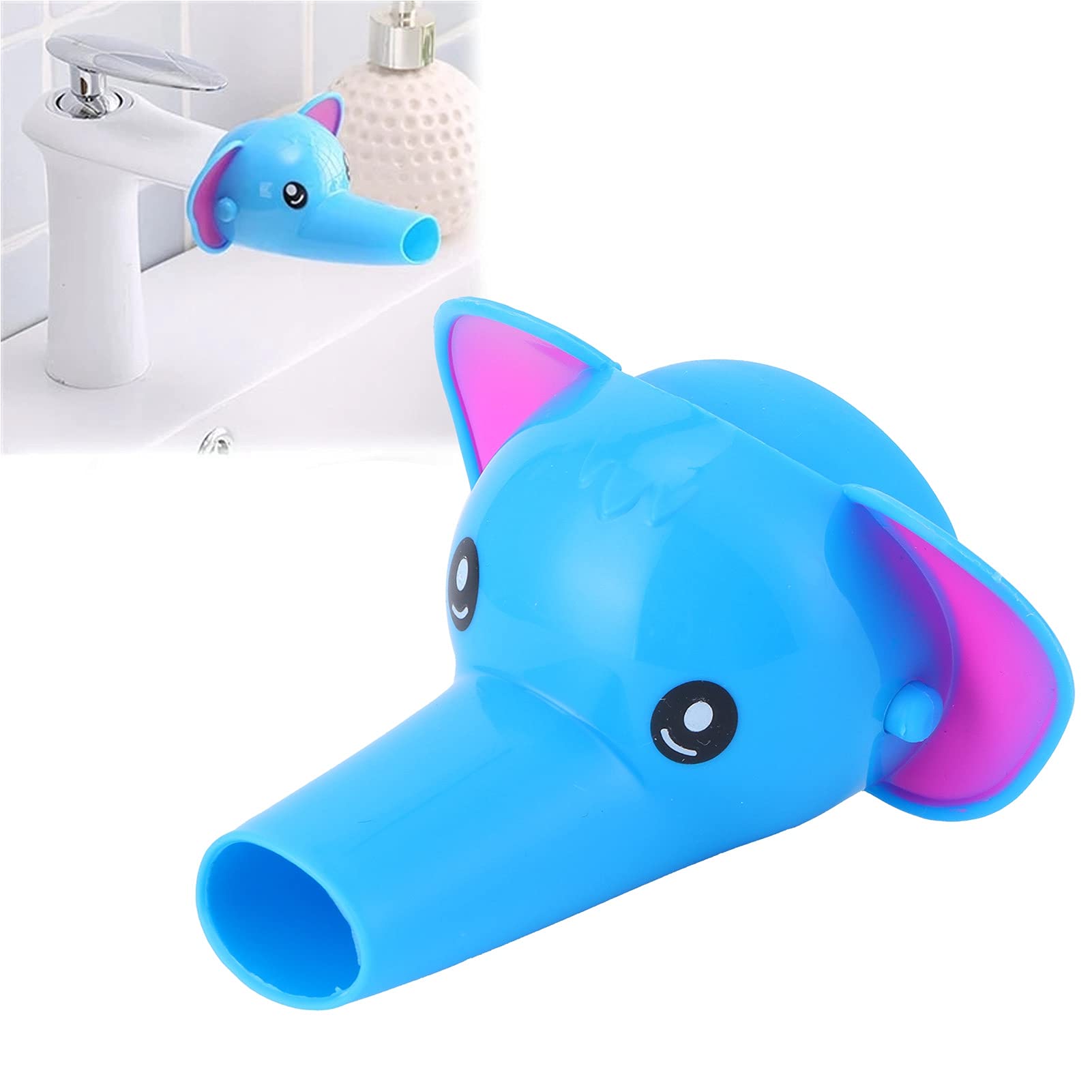 Faucet Extender, Cartoon Faucet Extender Lightweight and Portable Small and Light for Hand Washing for Children(blue)