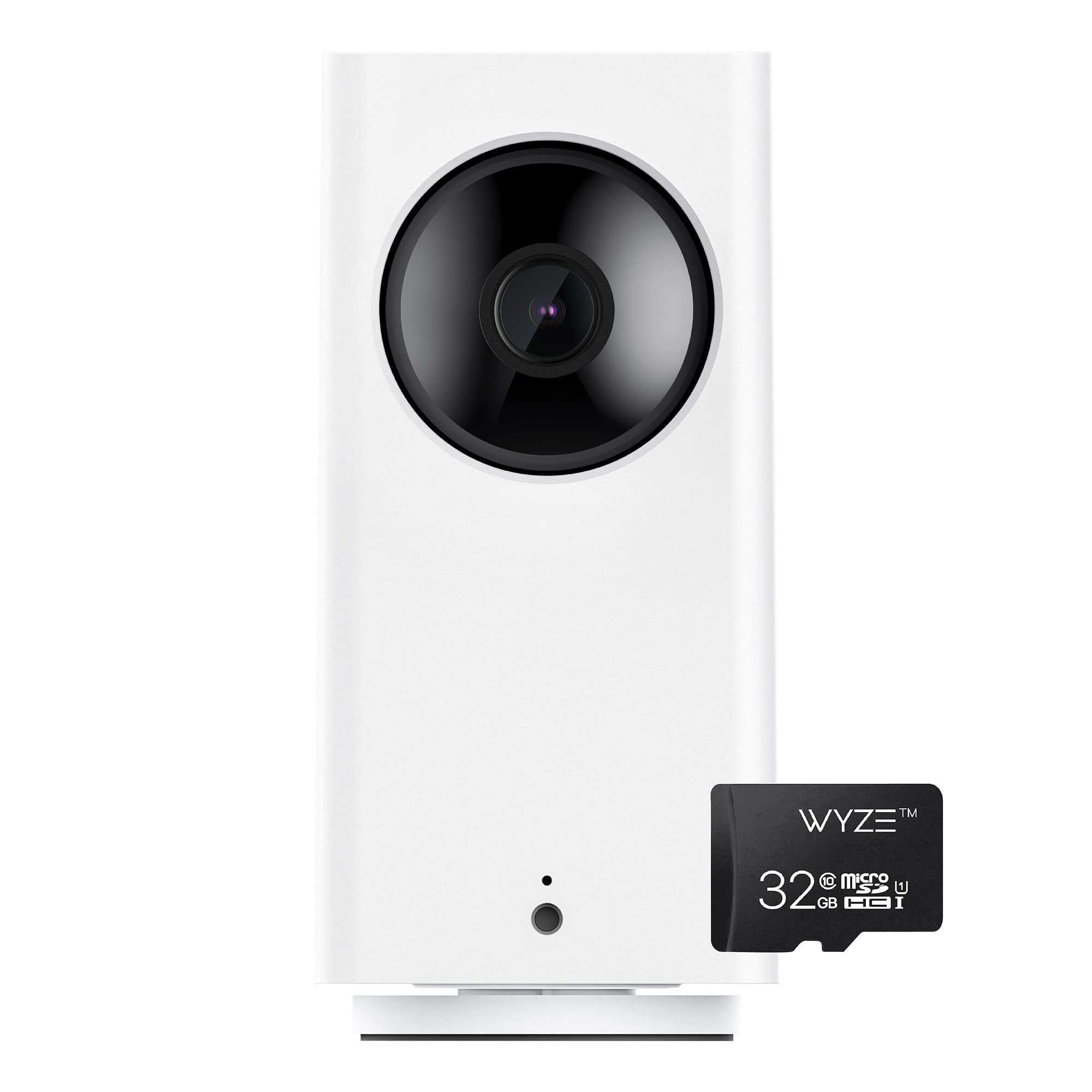 WYZE Cam Pan v2 1080p Pan/Tilt/Zoom Wi-Fi Indoor Smart Home Camera with Color Night Vision, 2-Way Audio, Compatible with Alexa & The Google Assistant 32GB MicroSDHC Card Class 10