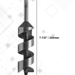 PHITUODA 1-1/2" x 8" Wood Auger Drill Bit with 3/8 Inch Hex Shank, Perfect for Soft & Hard Wood, Plastic, Drywall, PVC