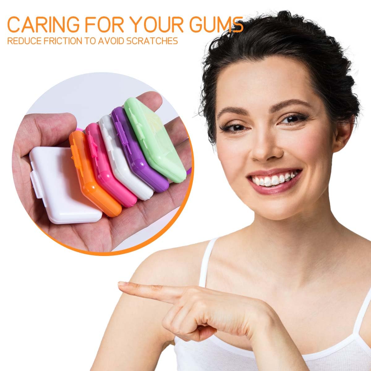 OBTANIM 15 Pack Colorful Braces Wax Dental Care Orthodontic Wax for Braces Wearer (10 Color)