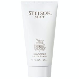 stetson spirit shaving cream - shaving cream for men - woody, earthy, and spicy aroma with fragrance notes of sandalwood, spices, and leather - 5 fl oz