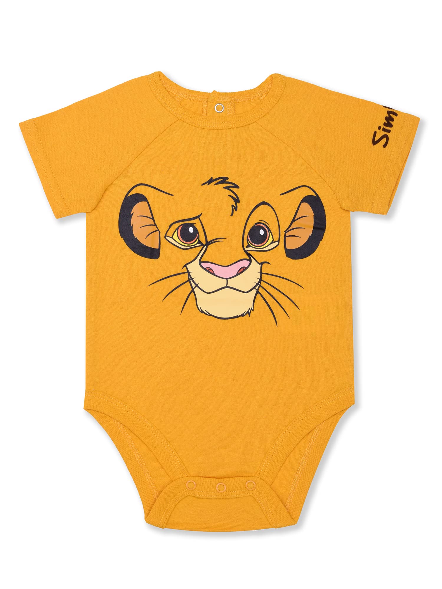 Disney Lion King Simba Baby Boys Short Sleeve Bodysuit and Pants Set for Newborn and Infants