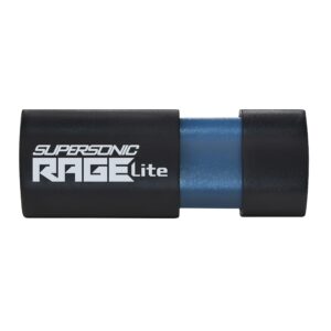 patriot supersonic rage lite usb 3.2 gen 1 flash drive - 256gb - pef256grlb32u