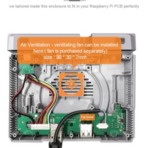 RETROFLAG PiStation CASE, Raspberry Pi 4 Case with Cooling Fan and 3pcs Raspberry Pi 4 Heatsinks for Raspberry Pi 4 Model/Pi 4B (Pi 4 Case)