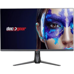 deco gear 25" ultrawide gaming monitor, 280hz, 1920x1080, 16:9, frameless led tn panel, adaptive sync, hdr, dp cable included