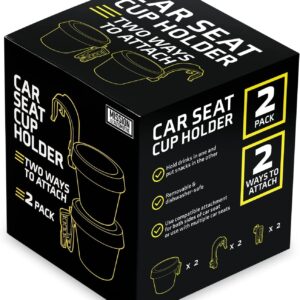 Mission Automotive [2 Pack] Mission Automotive Car Seat Cup Holder Intended for Britax ClickTight & Non-ClickTight Convertible Car Seats - Car Seat Cup Holders for Your Child's Car Seat -Attachment