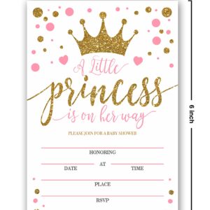 Baby Shower Invitation Set, Books For Baby, Thank You, Diaper Raffle, Fill In Invites Cards, Each Design 25 Cards & Envelopes (Total 100 Cards) – (bb019-taozhuang)