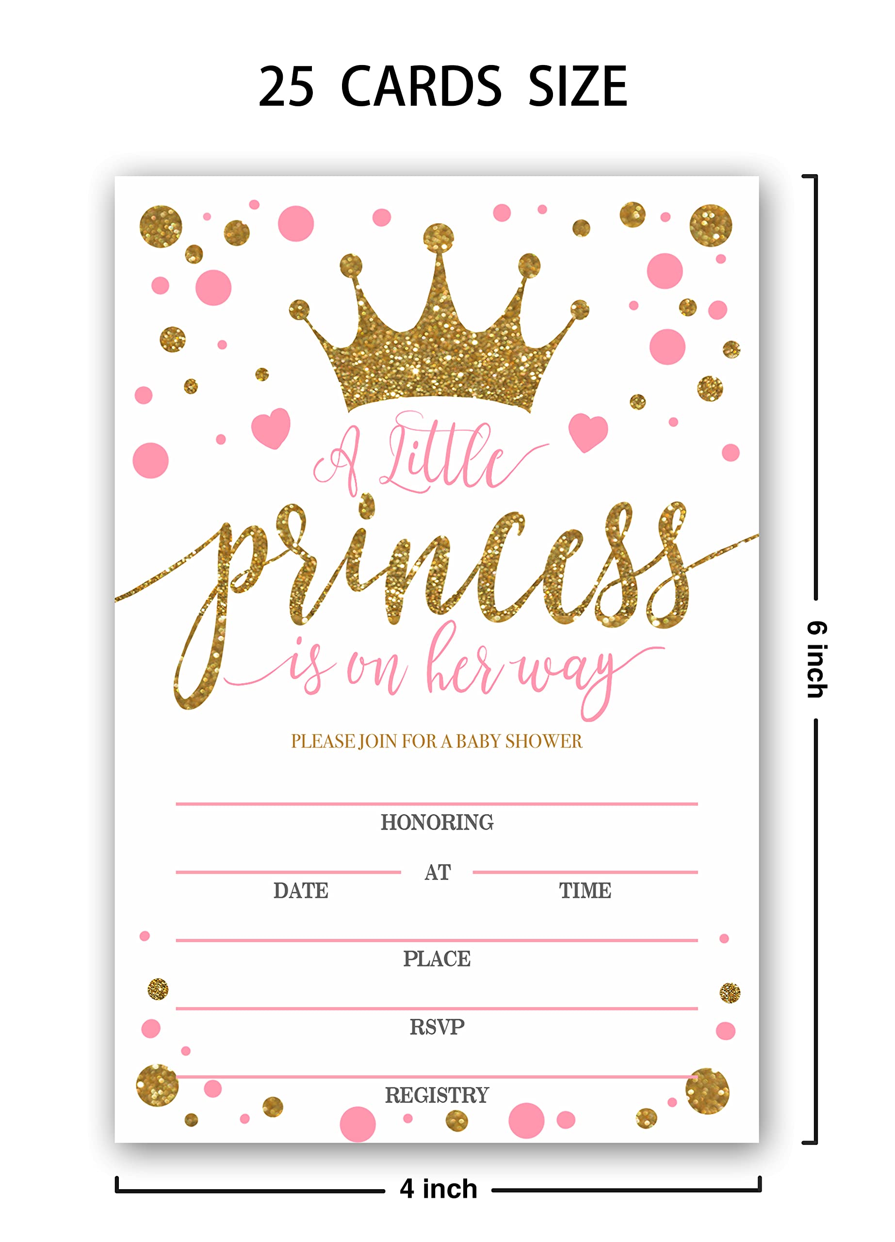 Baby Shower Invitation Set, Books For Baby, Thank You, Diaper Raffle, Fill In Invites Cards, Each Design 25 Cards & Envelopes (Total 100 Cards) – (bb019-taozhuang)