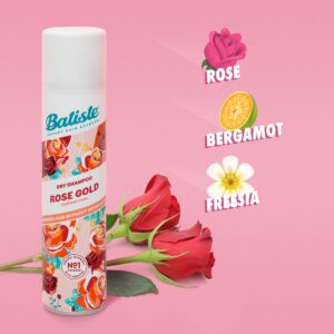 Batiste Dry Shampoo, Rose Gold, Refresh Hair And Absorb Oil Between Washes, Waterless Shampoo For Added Hair Texture And Body, 6.35 OZ Dry Shampoo Bottle