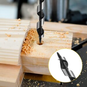 PHITUODA 1-1/2" x 8" Wood Auger Drill Bit with 3/8 Inch Hex Shank, Perfect for Soft & Hard Wood, Plastic, Drywall, PVC