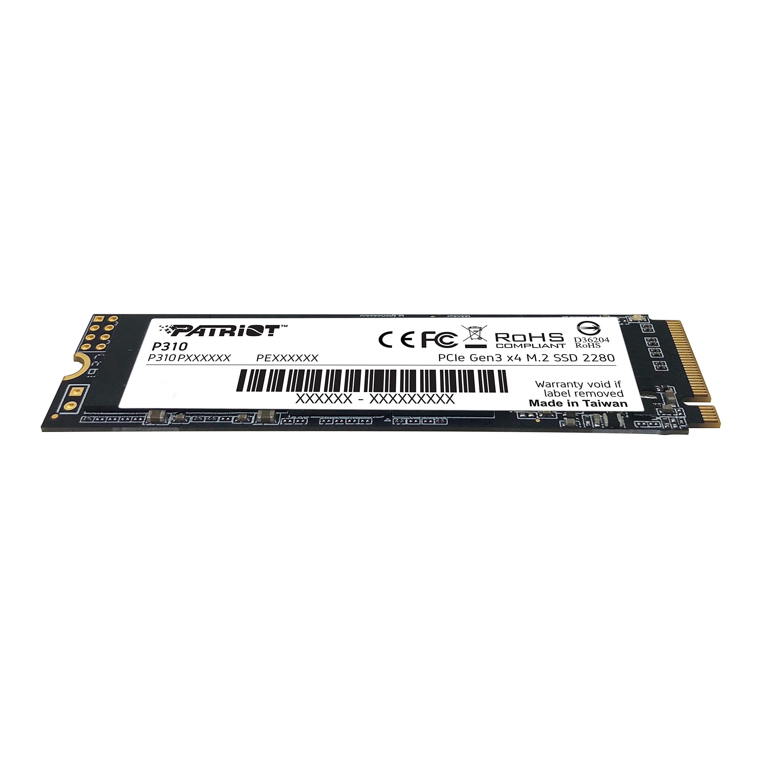 Patriot Memory P310 480GB Internal SSD - NVMe PCIe M.2 Gen3 x 4 - Low-Power Consumption Solid State Drive - P310P480GM28