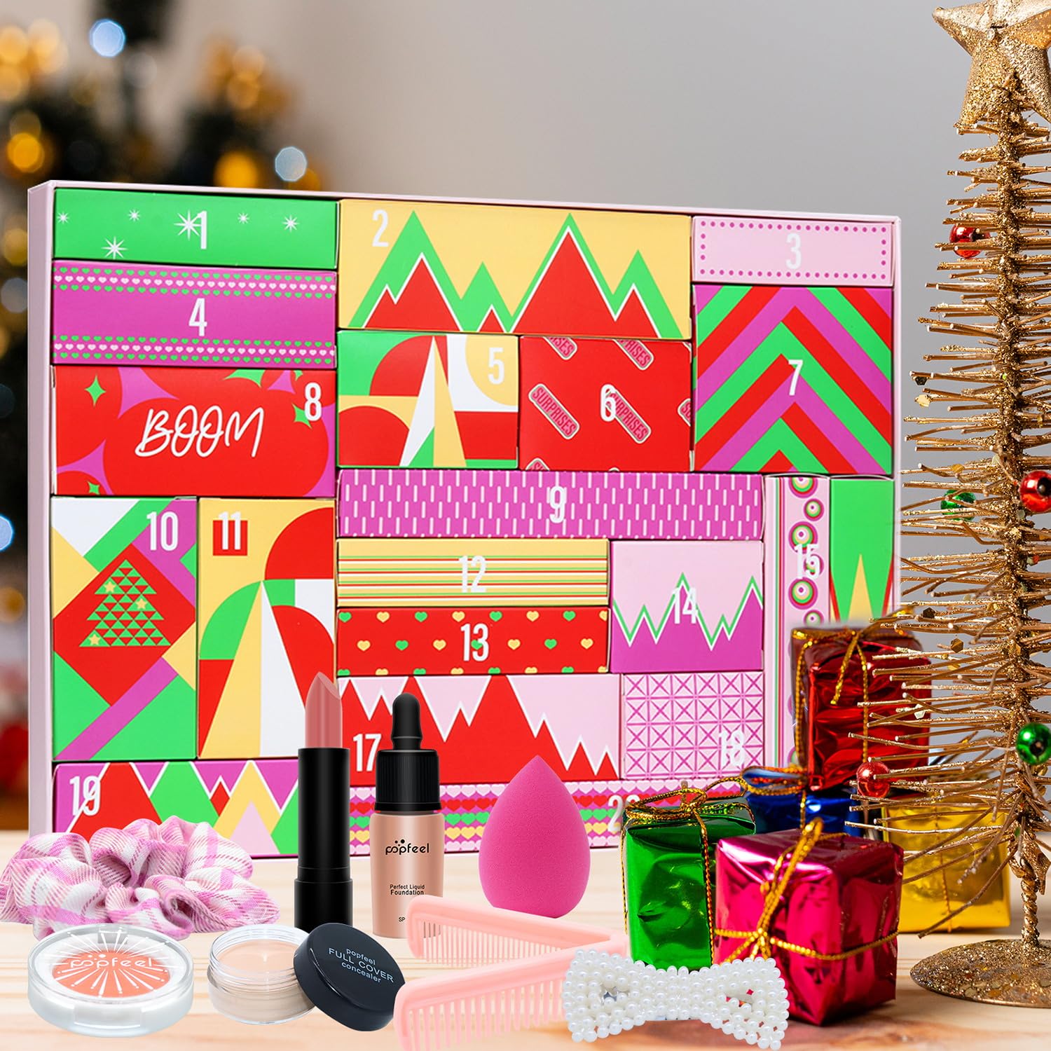 PHOEBE Advent Calendar All-in-one Kit Christmas Gifts Surprise Gift for Teenage Girls