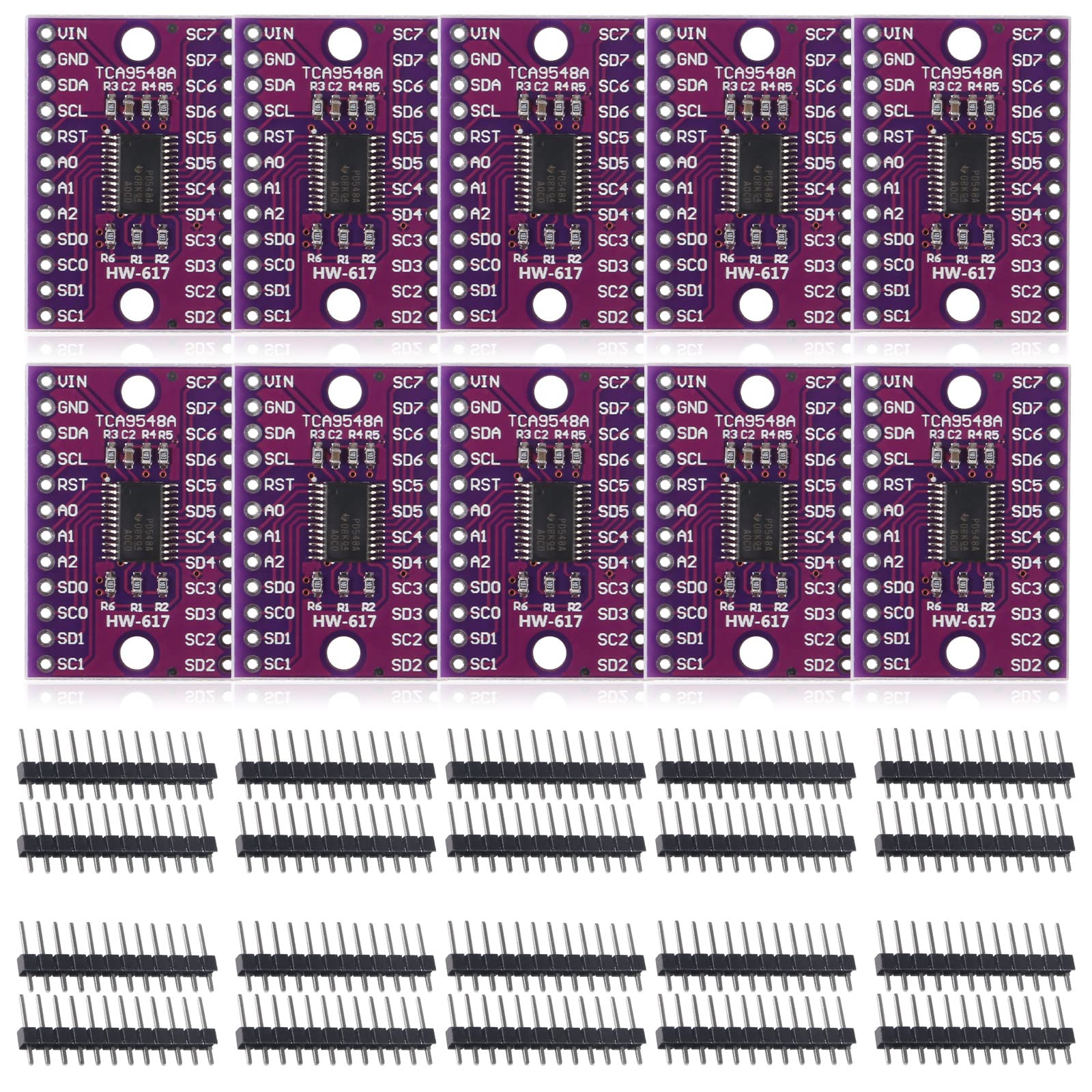 10pcs TCA9548A I2C IIC Multiplexer Breakout Board 8 Channel Expansion Board