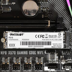 Patriot Memory P310 480GB Internal SSD - NVMe PCIe M.2 Gen3 x 4 - Low-Power Consumption Solid State Drive - P310P480GM28