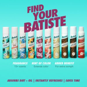 Batiste Dry Shampoo, Rose Gold, Refresh Hair And Absorb Oil Between Washes, Waterless Shampoo For Added Hair Texture And Body, 6.35 OZ Dry Shampoo Bottle