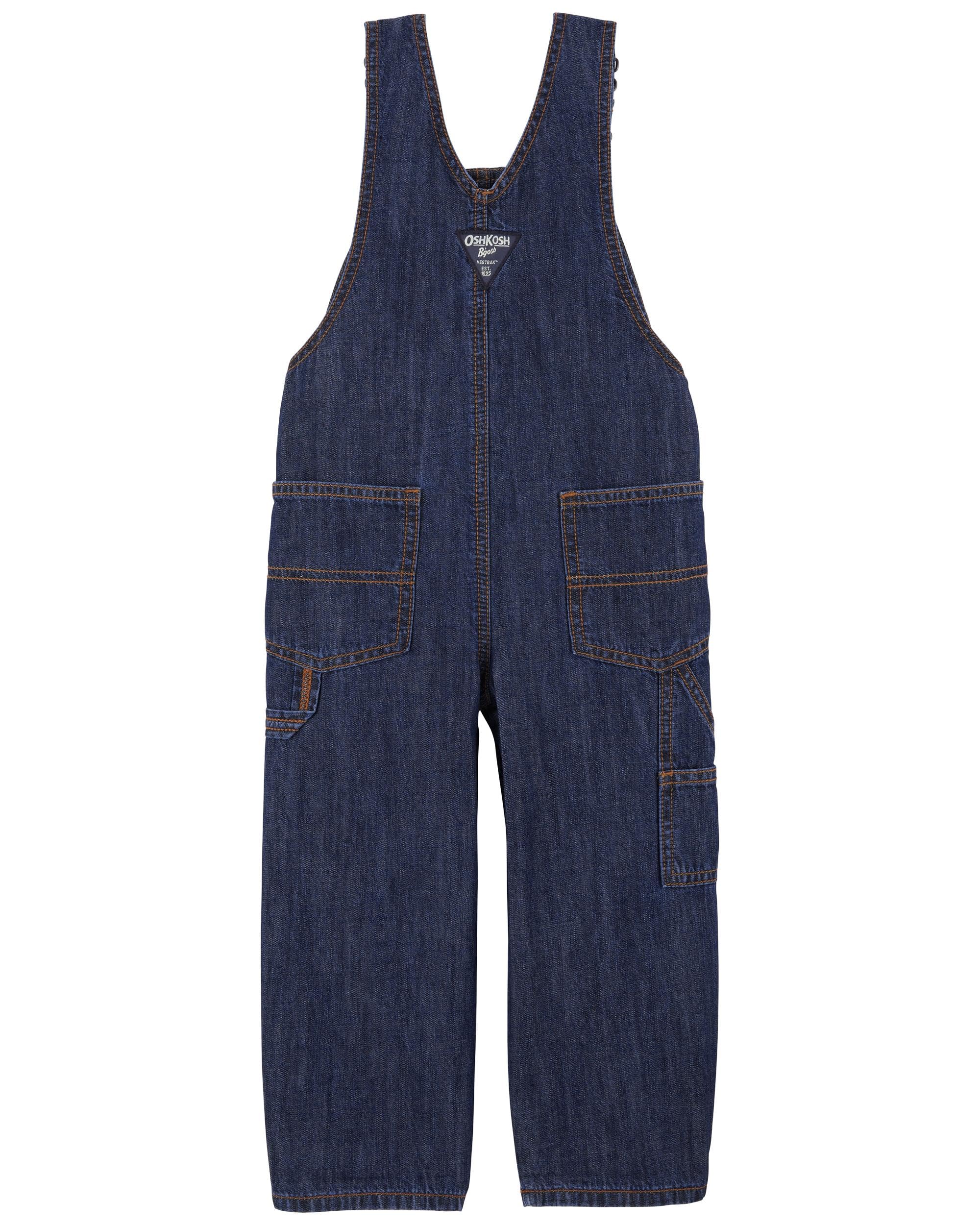 OshKosh B'Gosh Baby Boy's World's Best Overalls, Hickory, 12M