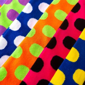 10 Pairs Kids Child Knee High Long Socks polka dots socks Colorful Mid-Calf Uniform Socks Soccer Socks Girls School Socks Sports Socks No Heels Long Boot Wave Point socks for Child Gift(10pcs,point)