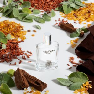 Stetson Spirit - Cologne Spray for Men - Woody, Earthy, and Casual Aroma with Fragrance Notes of Mandarin Leaf, Clary Sage, and Warm Amber- 1.7 Fl Oz