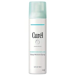 curel japanese skin care deep moisture spray, spray on moisturizer for dry skin, face hydrating spray with ceramides, 5 oz