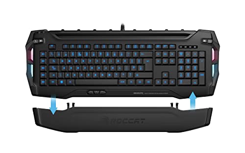 ROCCAT Skeltr - Smart Communication RGB Gaming Keyboard with Universal Device Docking Slot, Black (Renewed)