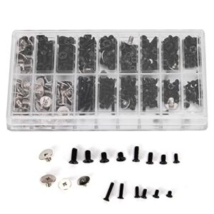 computer screw kit, fasteners 360pcs durable alloy steel screws m2 m2.5 m3 for electronic product maintain