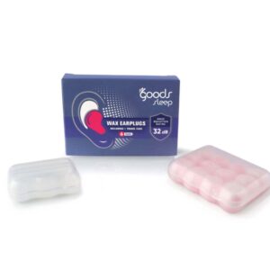 Soft Wax Earplugs & Travel Case,18 pcs, 32 dB