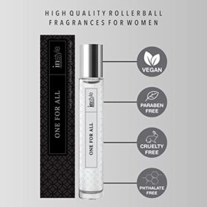 Instyle Fragrances | One for All | Rollerball | Women’s Eau de Toilette | Vegan, Paraben Free, Phthalate Free | Never Tested on Animals | 0.34 Fl Oz