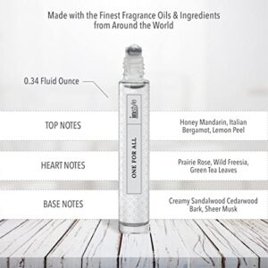 Instyle Fragrances | One for All | Rollerball | Women’s Eau de Toilette | Vegan, Paraben Free, Phthalate Free | Never Tested on Animals | 0.34 Fl Oz