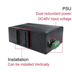 OLYCOM Managed Switch Poe Giabit Ethernet 8 Port RJ45 with POE+ 4 Port SFP Din Rail IP40 Vlan QoS STP/RSTP for Outdoor Use