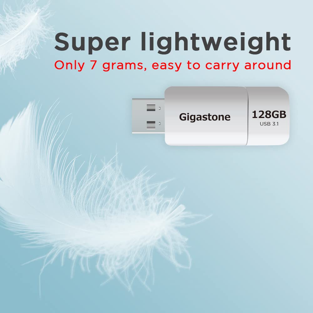 Gigastone Z60 512GB USB 3.2 Gen1 Flash Drive, R/W 400/300 MB/s Ultra High Speed Pen Drive, Capless Retractable Design Thumb Drive, USB 2.0 / USB 3.0 / USB 3.1 Interface Compatible