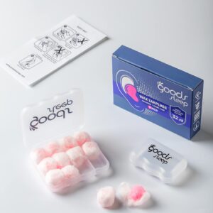 Soft Wax Earplugs & Travel Case,18 pcs, 32 dB