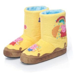 peppa pig toys muddy puddle boots with sounds | interactive wearable yellow toy wellies with sound and music activated as you walk or run