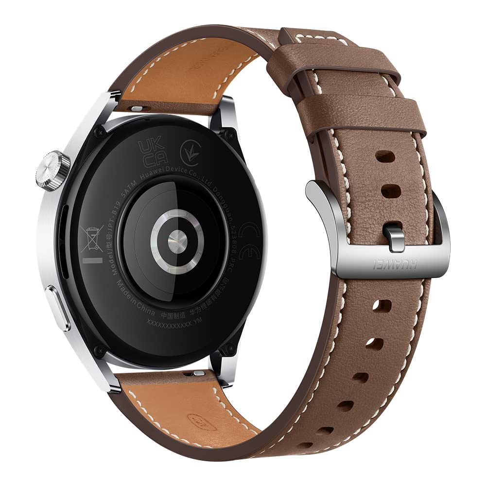 HUAWEI Watch GT 3 Classic 46 mm GPS + Bluetooth Smartwatch (Brown) - International Version