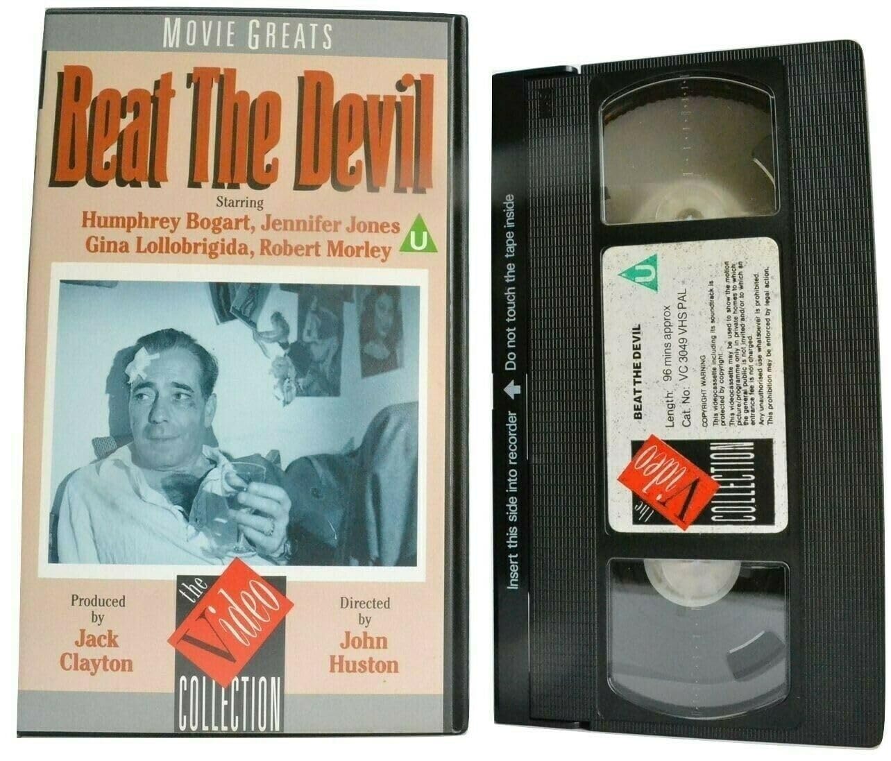 Beat The Devil (1963): Action Adventure - Humphrey Bogart / Jennifer Jones - VHS