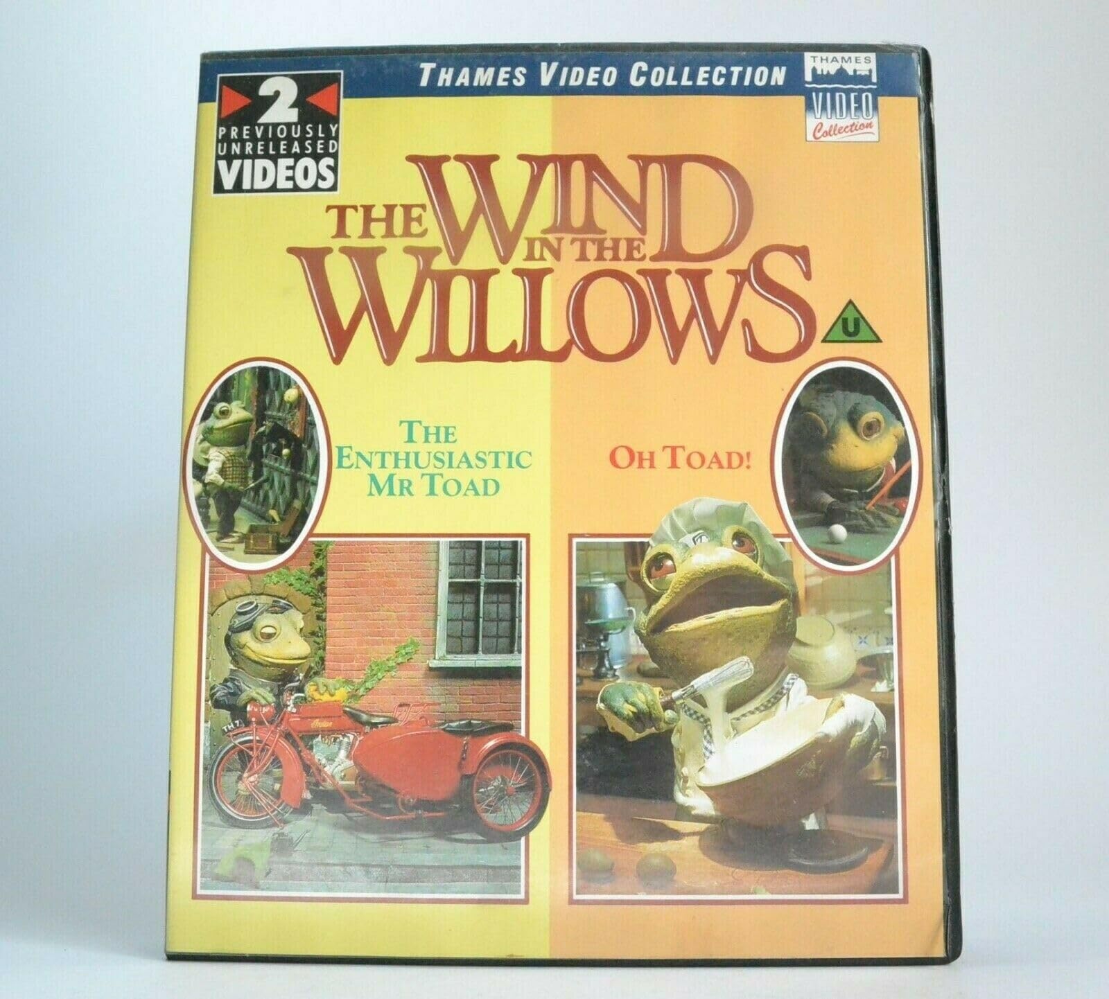 Wind In The Willows: 2x - Enthusiastic Mr. Toad / Oh Toad - Video Collection VHS