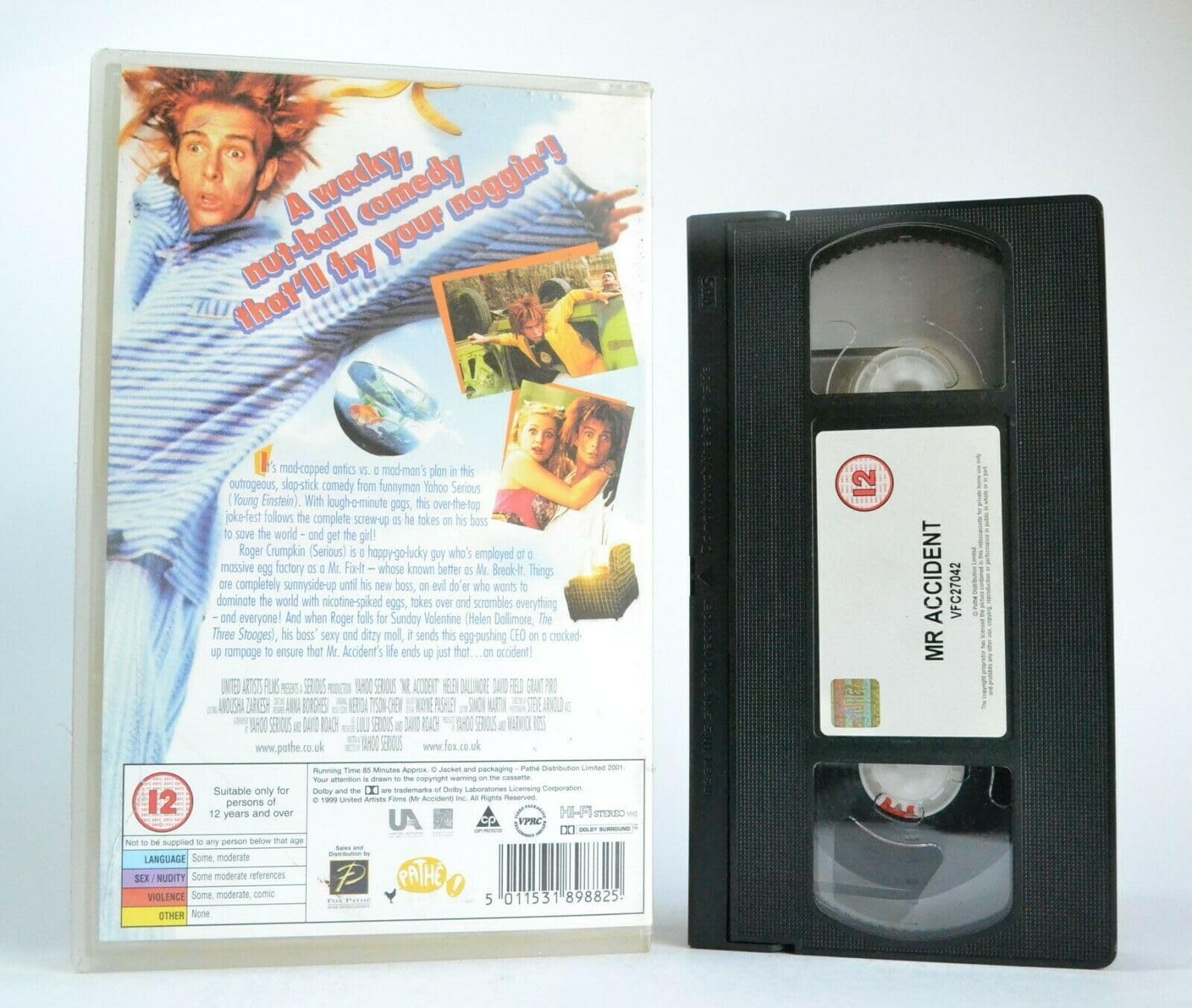 Mr.Accident (2000): Australian Comedy - Large Box - Yahoo Serious - Pal VHS