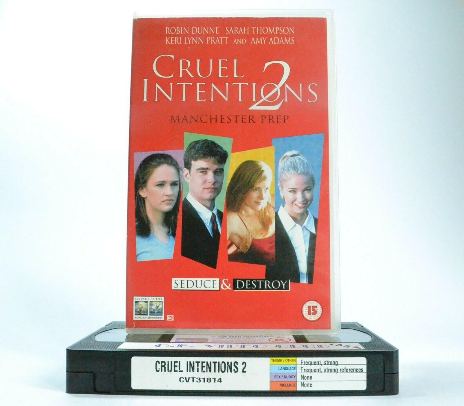 Cruel Intentions 2: Prequel To 1999 Movie - Comedy Drama - Amy Adams - Pal VHS