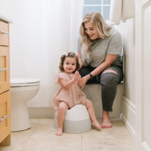 The First Years Potty Training Urinal and Potty System - 2-in-1 Toddler Urinal and Potty Training Toilet Seat - Adjustable Toddler Toilet Ages 18 Months and Up