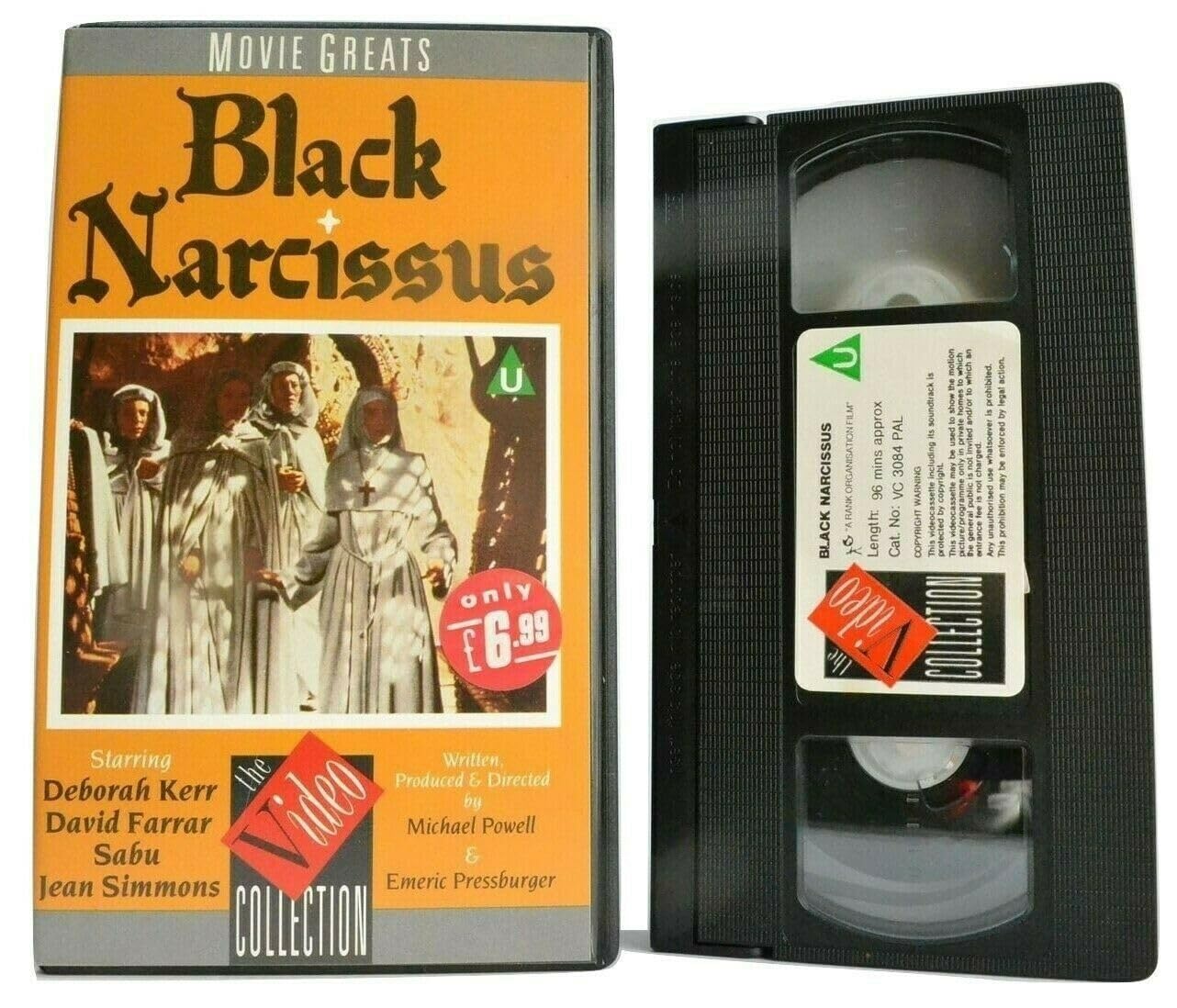 Black Narcissus (1941); [Rumer Godden]: Drama - Deborah Kerr/David Farrar - VHS