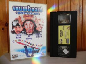 snowboard academy - action & pranks - big-box - columbia video - ex-rental - vhs