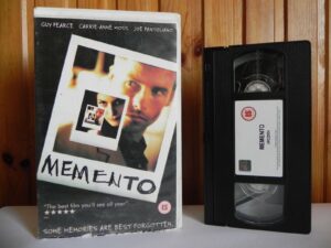 memento - large box - pathe! - thriller - ex-rental - carrie-anne moss - pal vhs