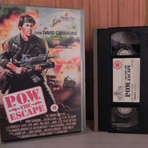 P.O.W. The Escape (Double Sleeve) Action [Large Box] Rental - David Carradine - Pal VHS