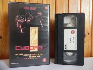 cyborg 2 - polygram - sci-fi - elias koteas - angelina jolie - large box - vhs