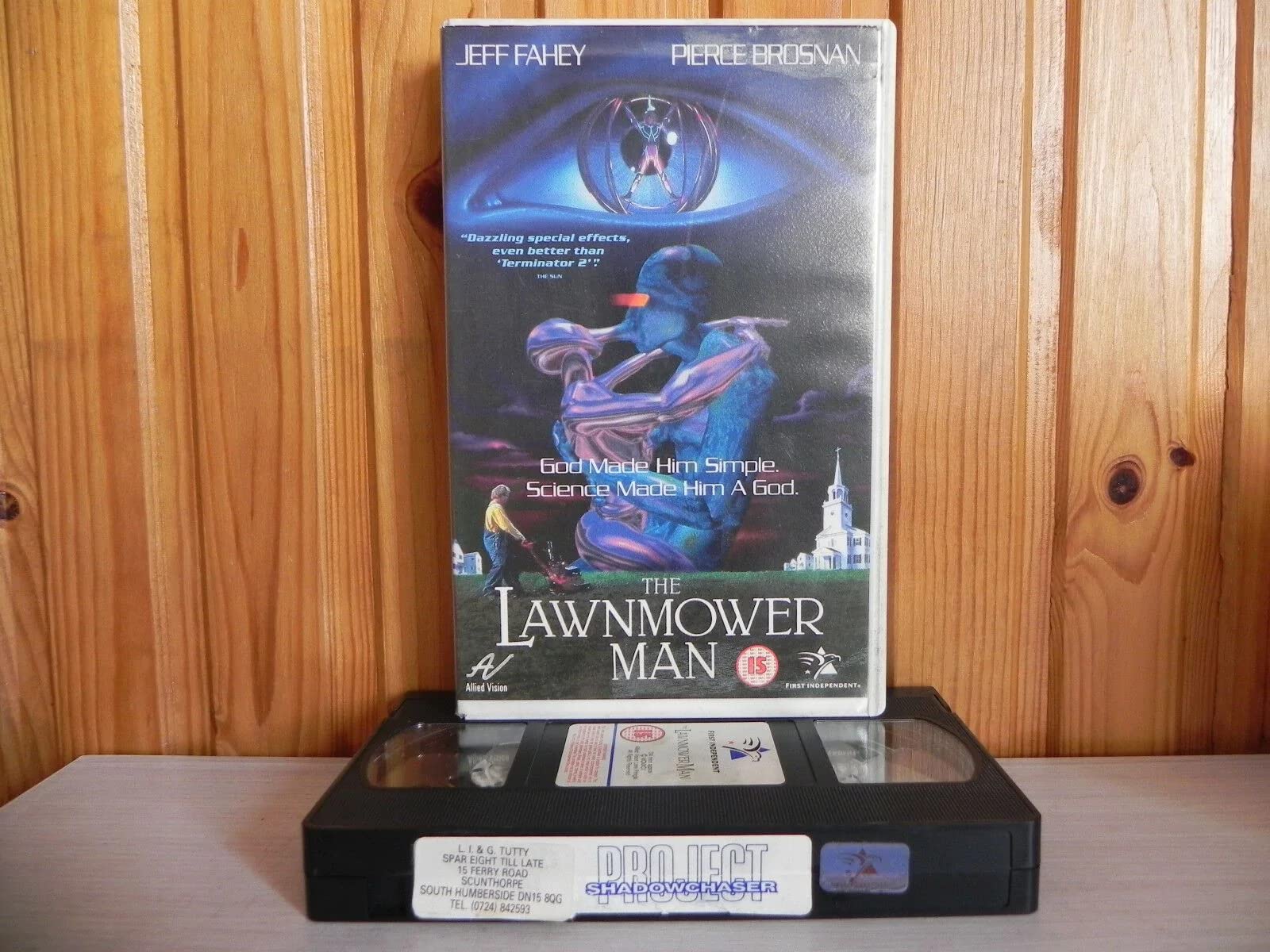 The Lawnmower Man - Stephen King Adaptation - Brosnan - Big Box Rental - Pal VHS