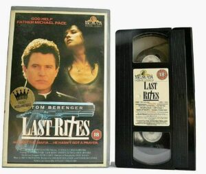 last rites - mafia crime syndicate - thriller - large box - tom berenger - vhs